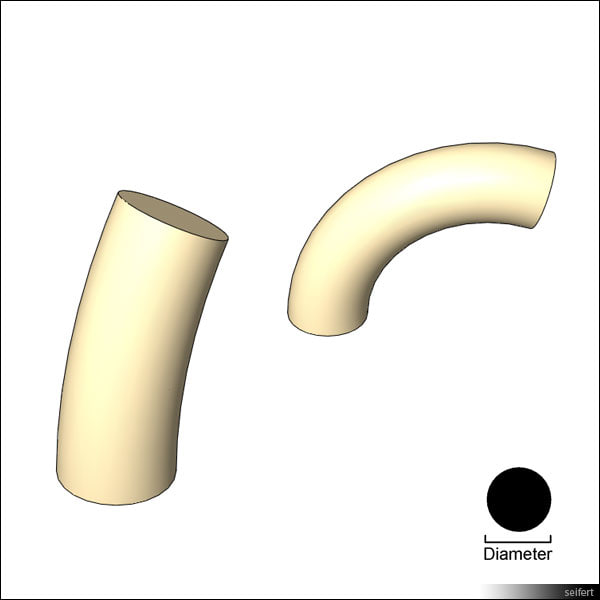 Building Revit Family pipe bend duct