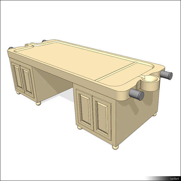 Building Revit Family massage table wood