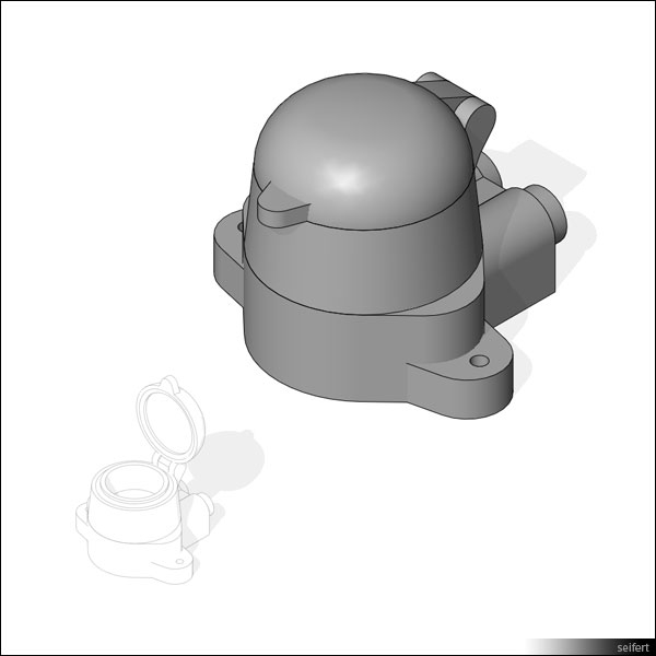 Building Revit Family power socket retro