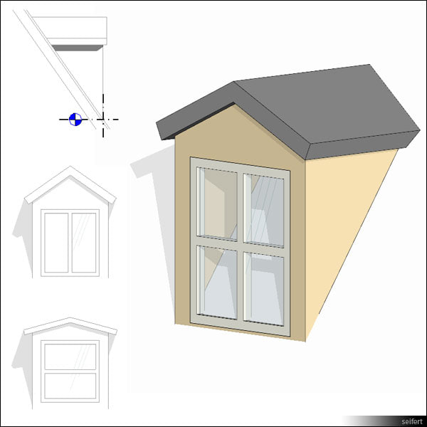 Building Revit Family roof dormer gable