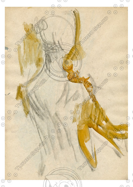 Stock JPEG woman back draw