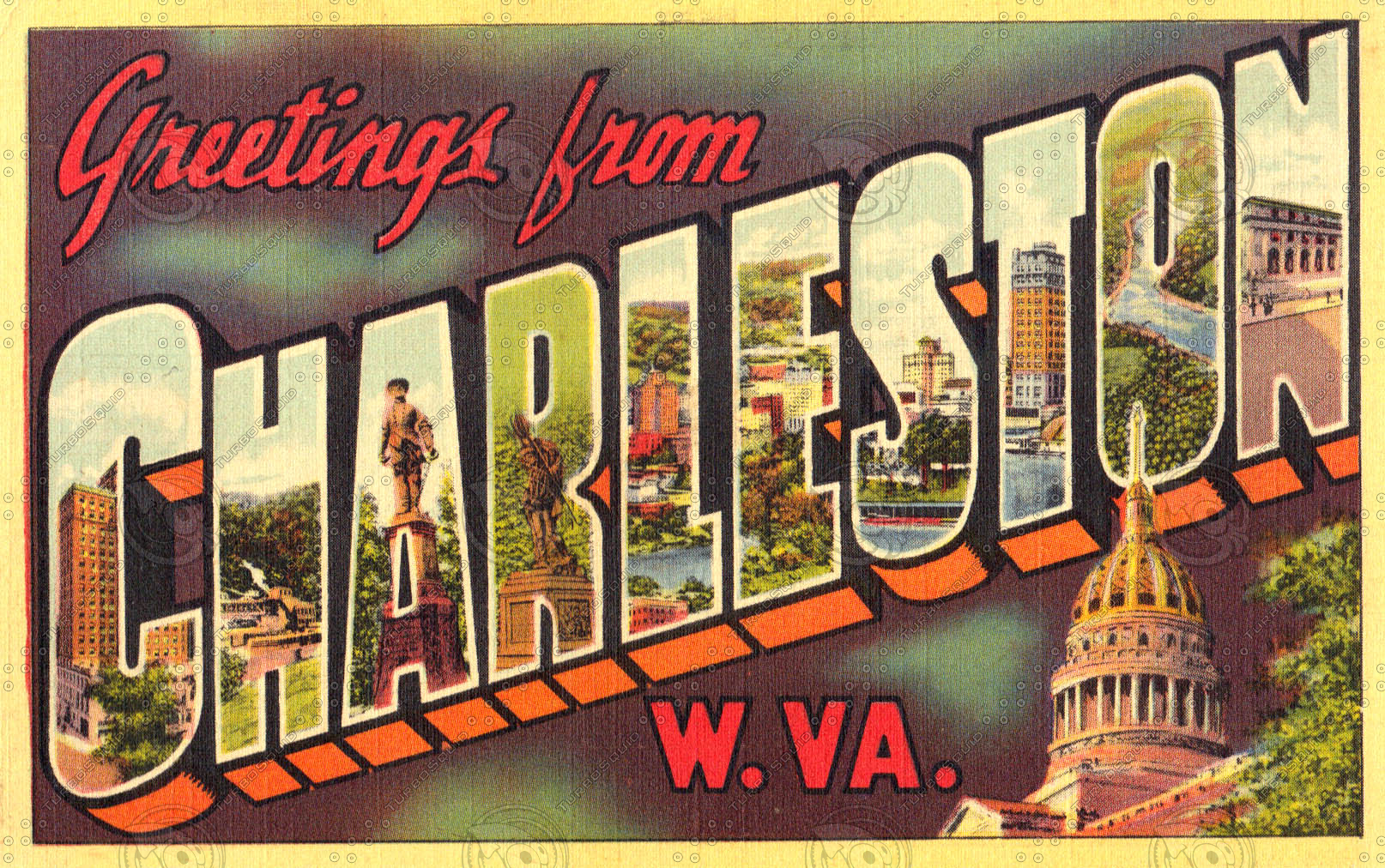 Texture JPEG postcard mail letter