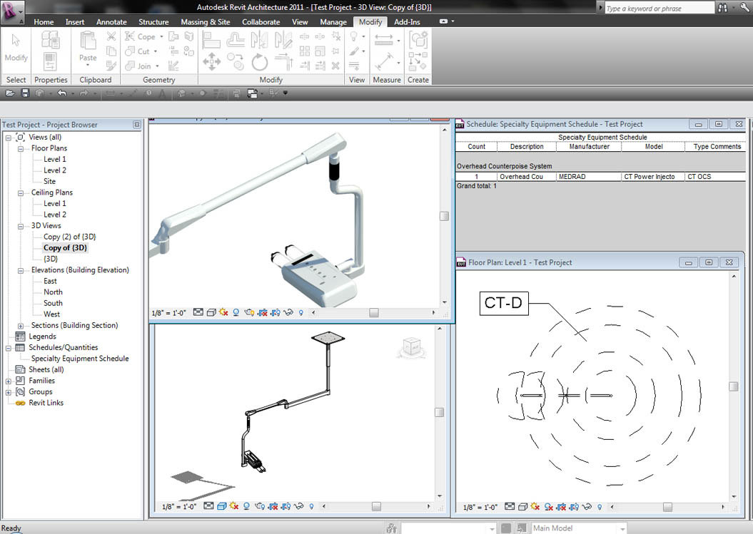 Building Revit Family Madrad D Medical