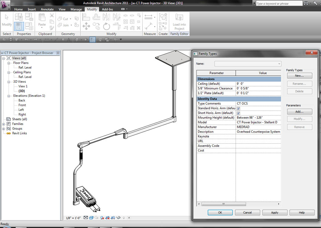 Building Revit Family Madrad D Medical