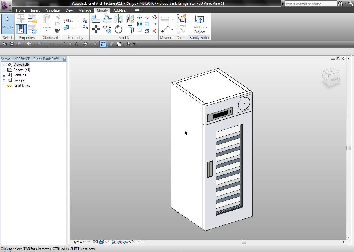 Building Revit Family Sanyo Medical Healthcare