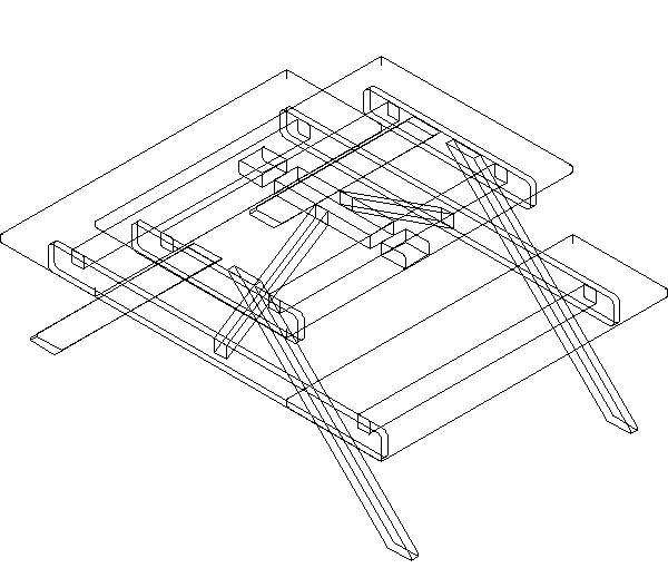 Building Revit Family table picnic Furniture