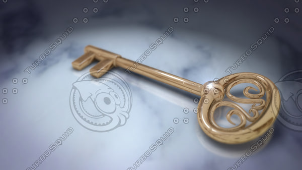 Animation Quicktime key gold golden