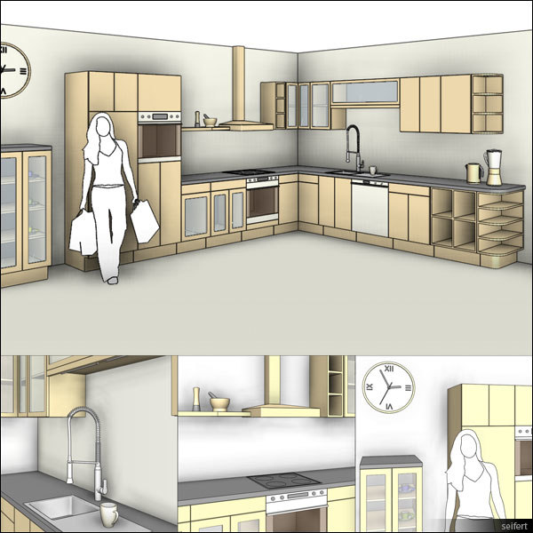 Building Revit Design kitchen residential home