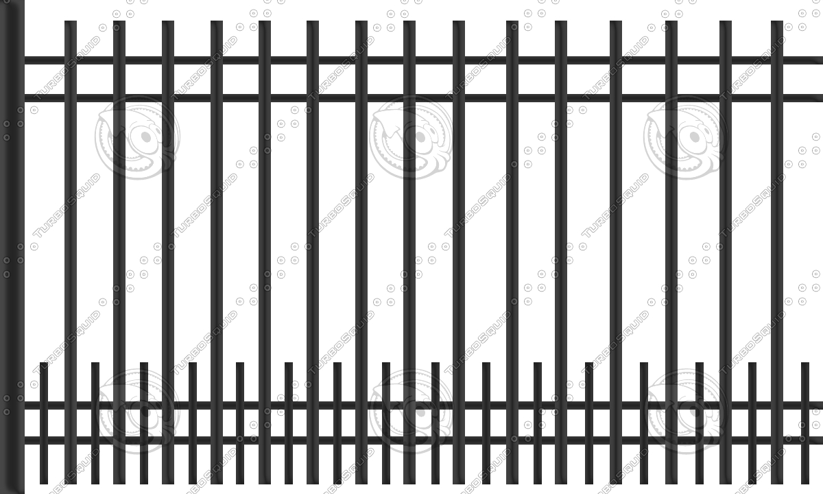 Texture fence rail railing