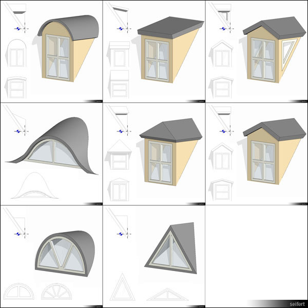 Building Revit Design dormer roof window