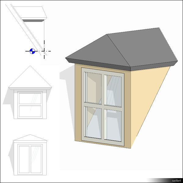 Building Revit Family roof dormer hipped