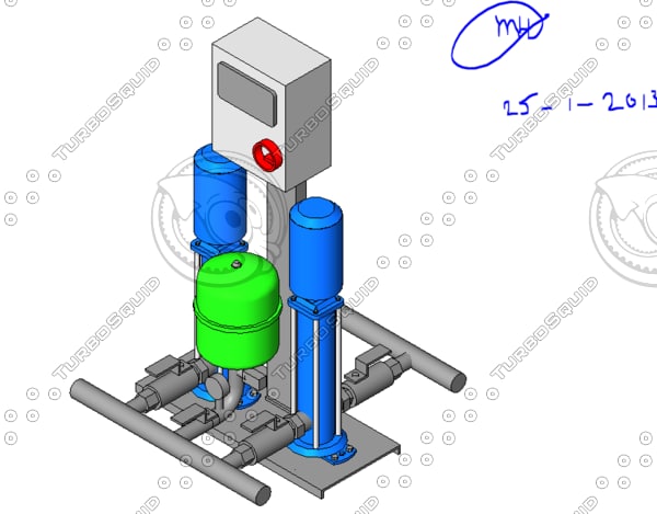 Building Revit Family DP Domestic water
