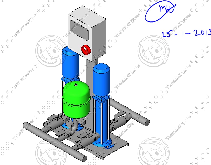 Building Revit Family DP Domestic water