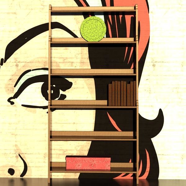 Building Revit Family bookshelf books Furniture