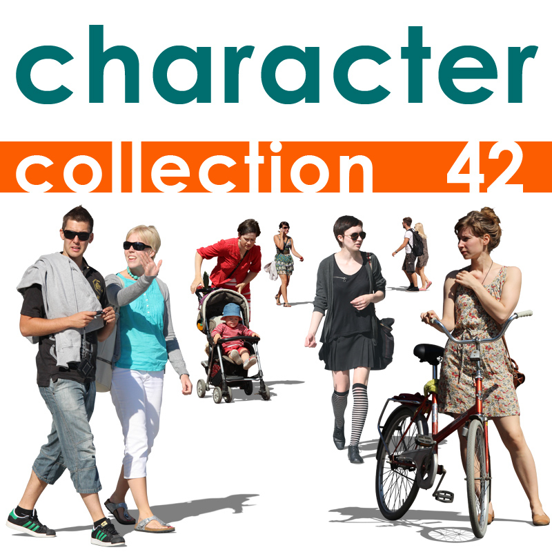 Texture Photoshop character collection people