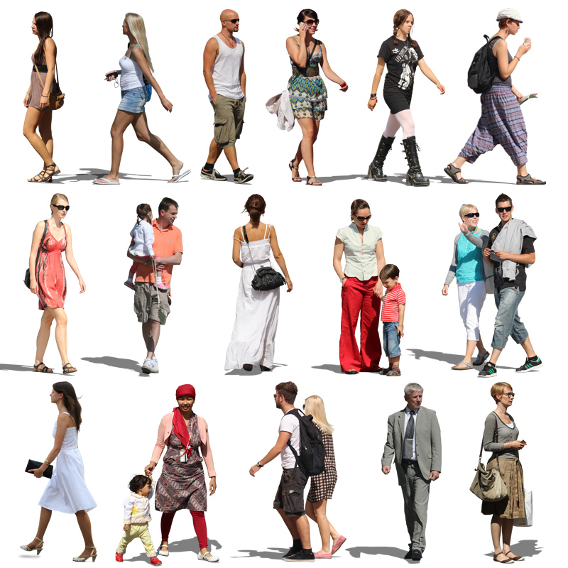 Texture Photoshop character collection people