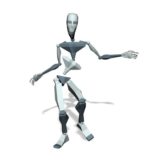 Motion Biovision moves biped skeleton