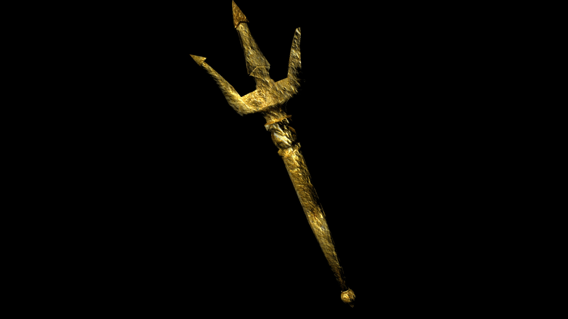 Texture Trident Gold Poseidon