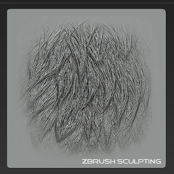 Texture alpha brush fur