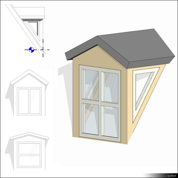 Building Revit Family dormer gable gabled