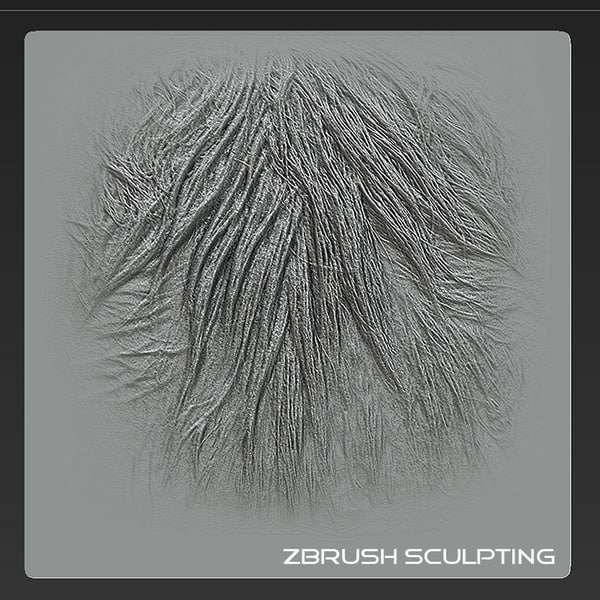 Texture alpha brush fur