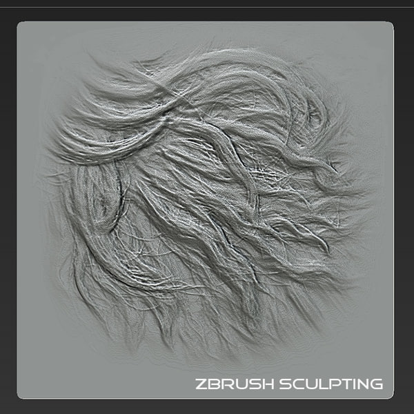 Texture alpha brush fur