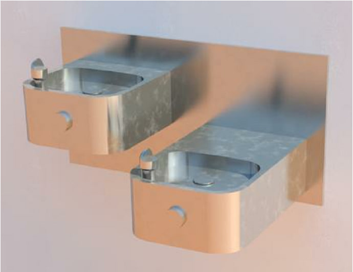 Building Revit Family Drinking Fountain A.D.A.