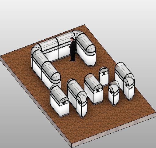 Building Revit Family Running Sushi Bar