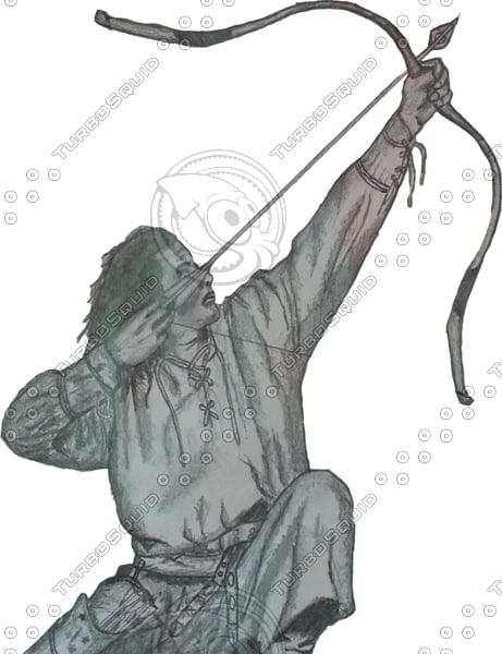 Texture PNG fantasy archer people