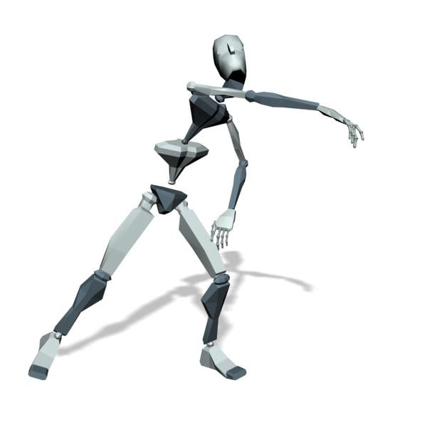 Motion Biovision moves biped skeleton