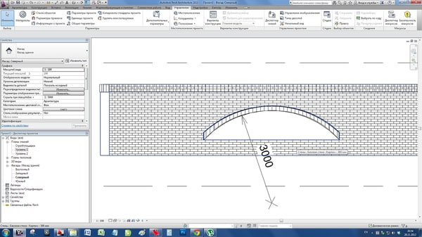 Building Revit Family Lintel arch radius