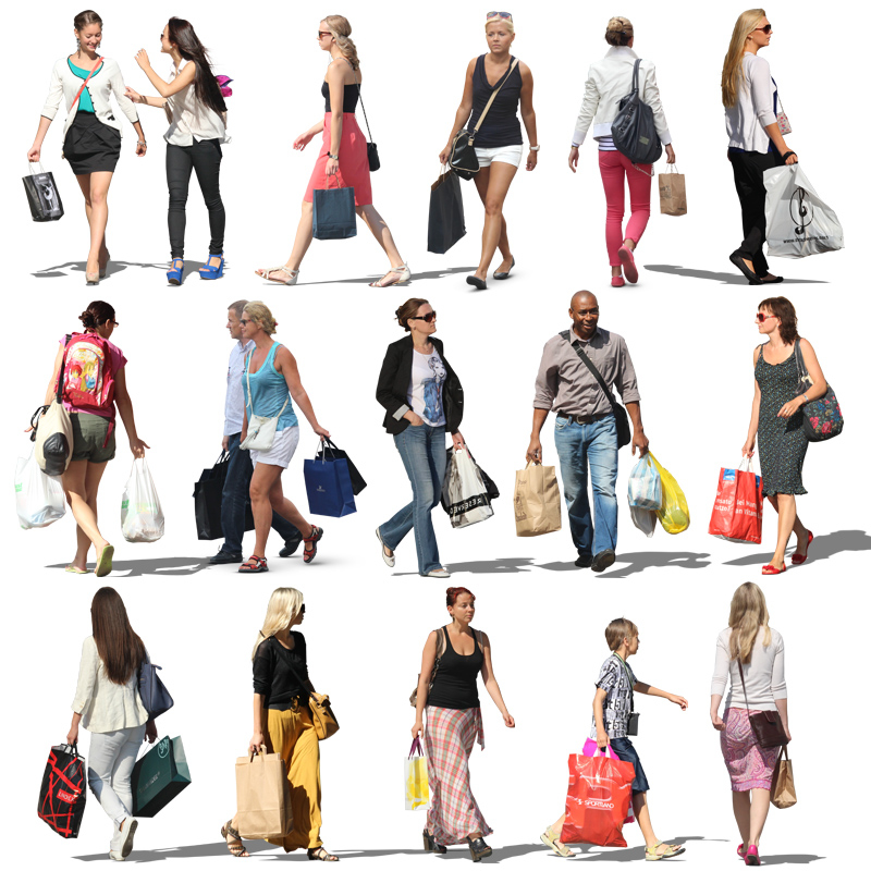 Texture Photoshop shopping shop people