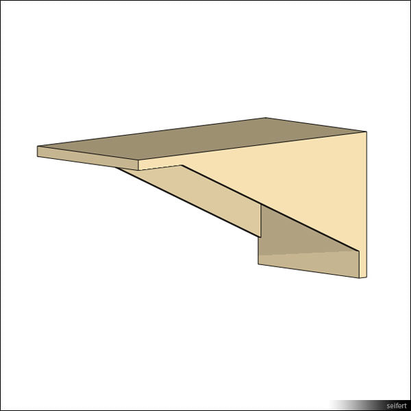 Building Revit Family bracket wall shelf