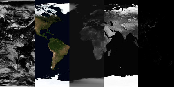Texture PNG earth map world