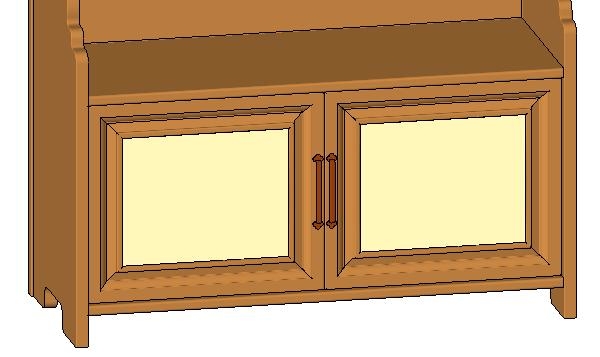Building Revit Family buffet Furniture rfa