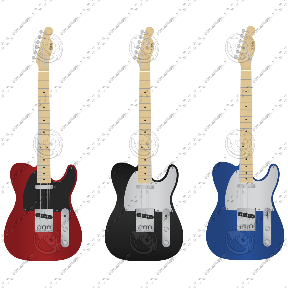 Shapes Adobe Illustrator guitar fender telecaster