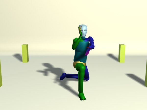 Motion Character Studio Biped Biped roll fire