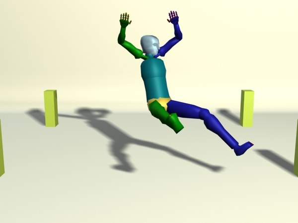 Motion Character Studio Biped Biped roll fire