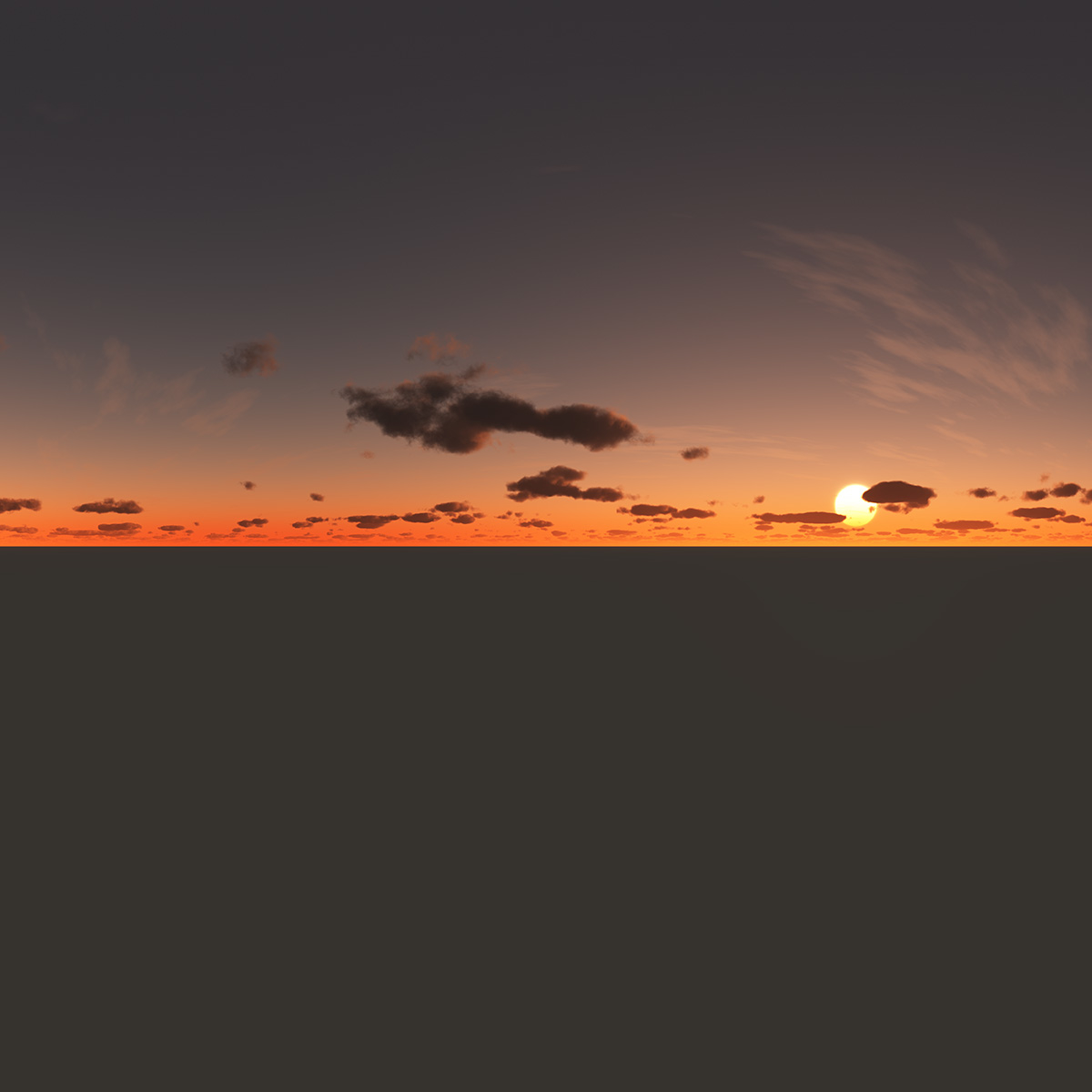 Texture TIFF sky 360 sunset