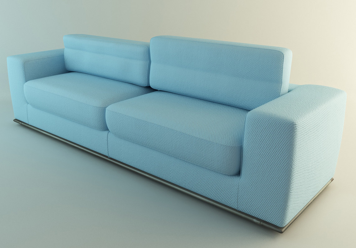 Texture Fabric Couch Contemporary