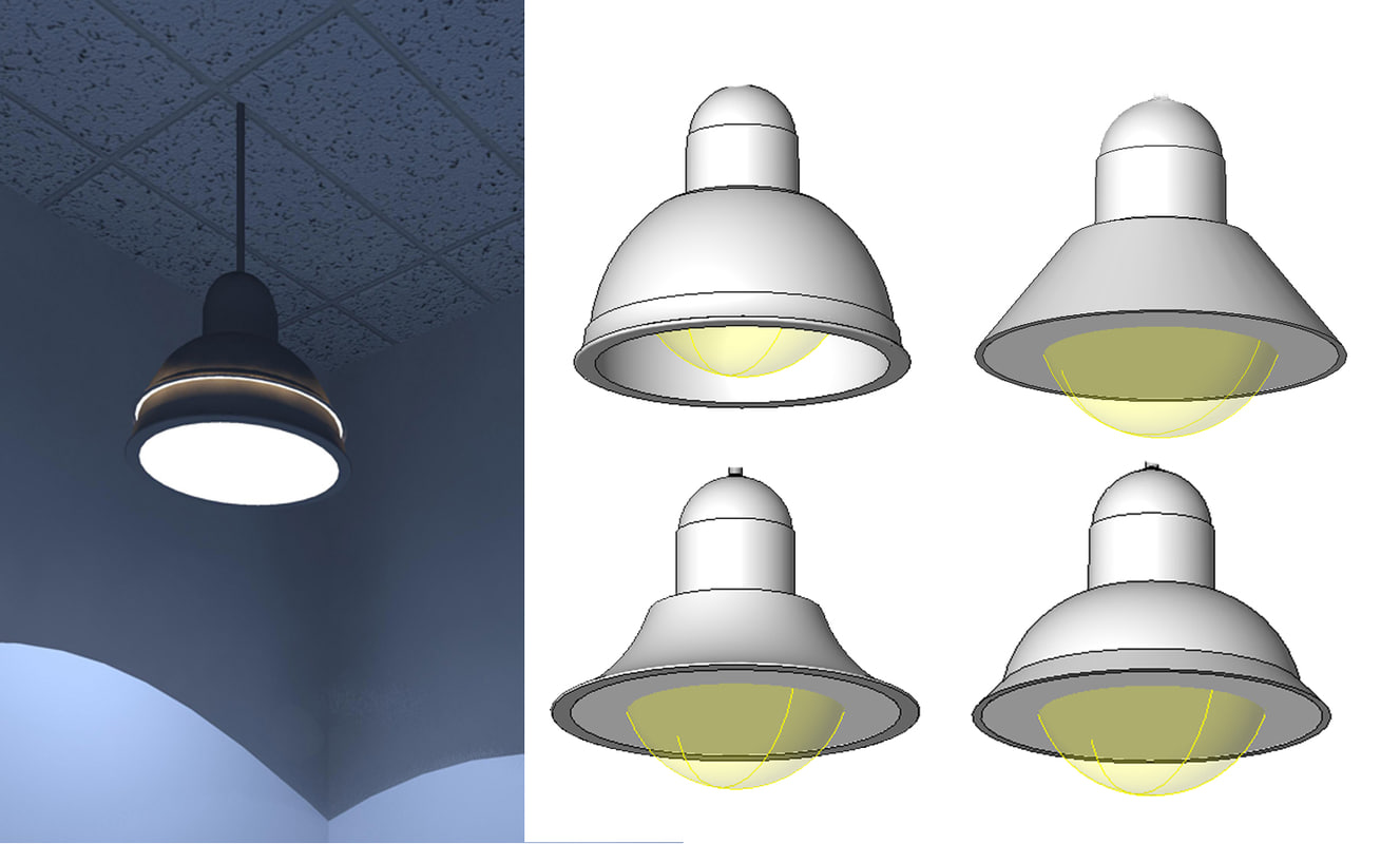 Building Revit Family light fixture pendant