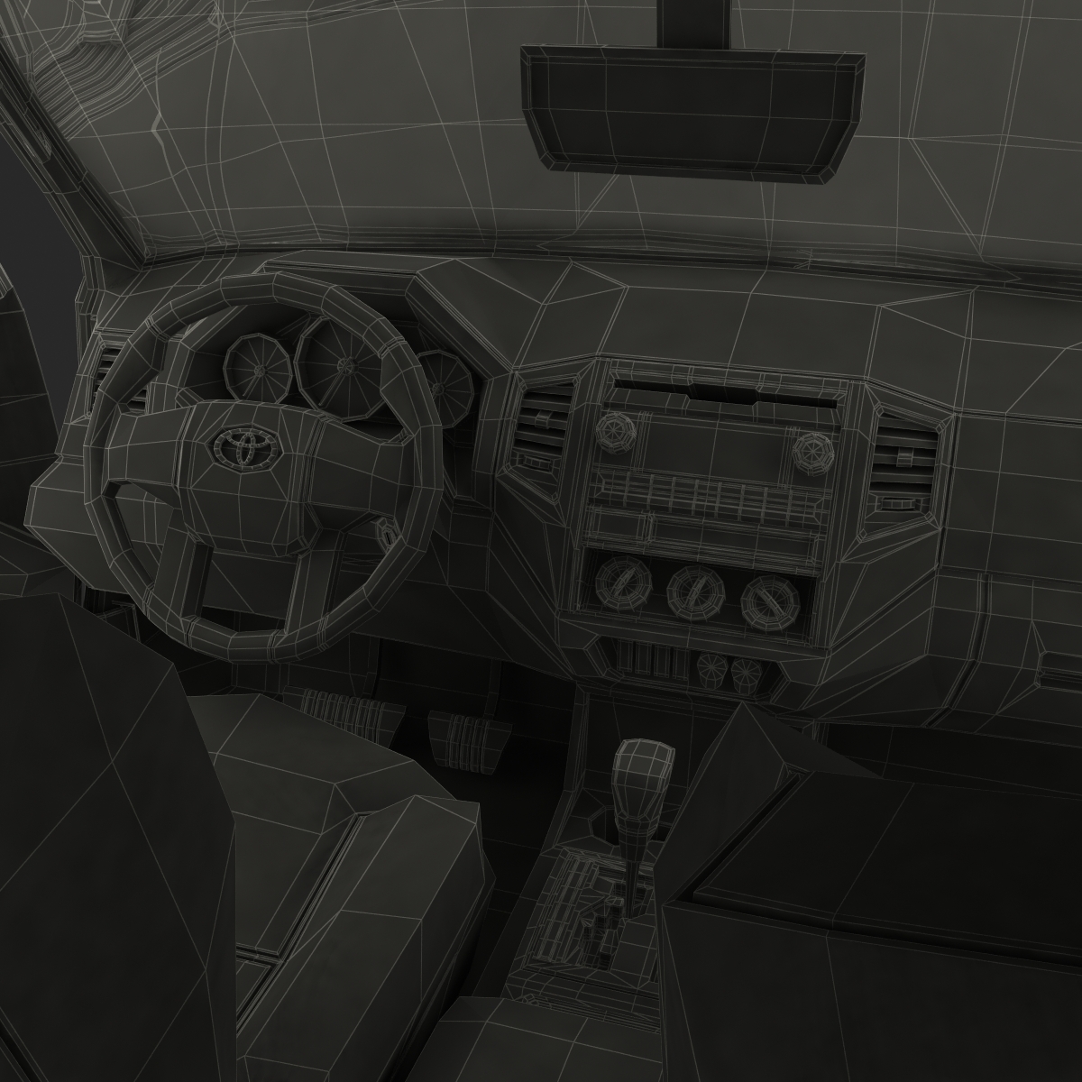 3d toyota suv engine