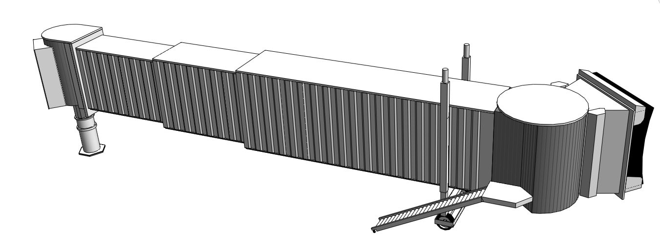 Building Revit Family Aerobridge Bridge Airbridge
