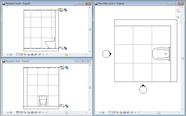Building Revit Family Roca Bidet Frontalis