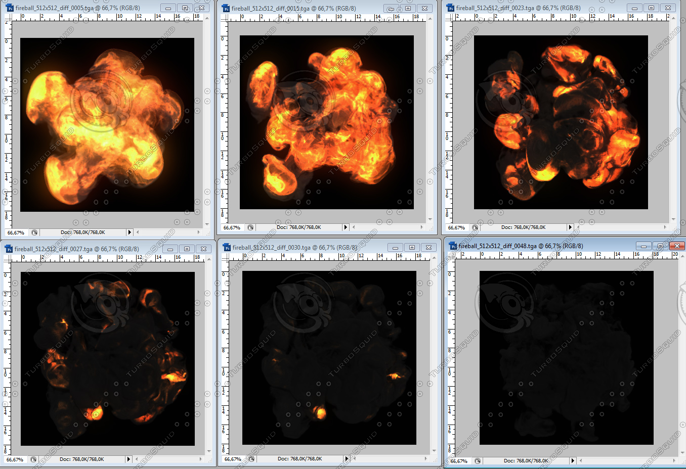 Texture Targa fire texture fireball