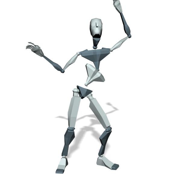 Motion Biovision moves biped skeleton