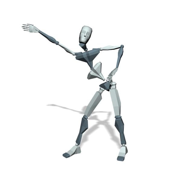 Motion Biovision moves biped skeleton