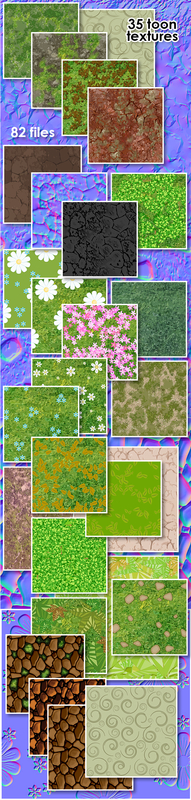 Texture toon grass ground