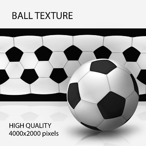 football ball mapped 3d model