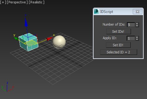 Scripts MaxScript id tool select